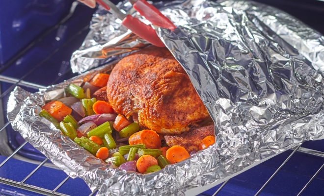 how to cook chicken in the oven in foil