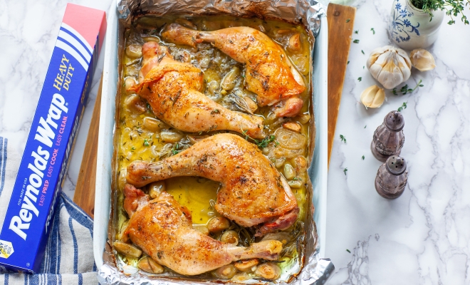 Roasted French Garlic Chicken | Reynolds Brands