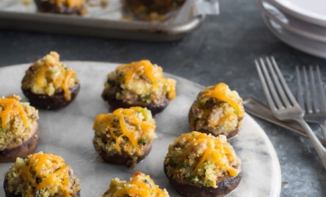 stuffing stuffed mushrooms